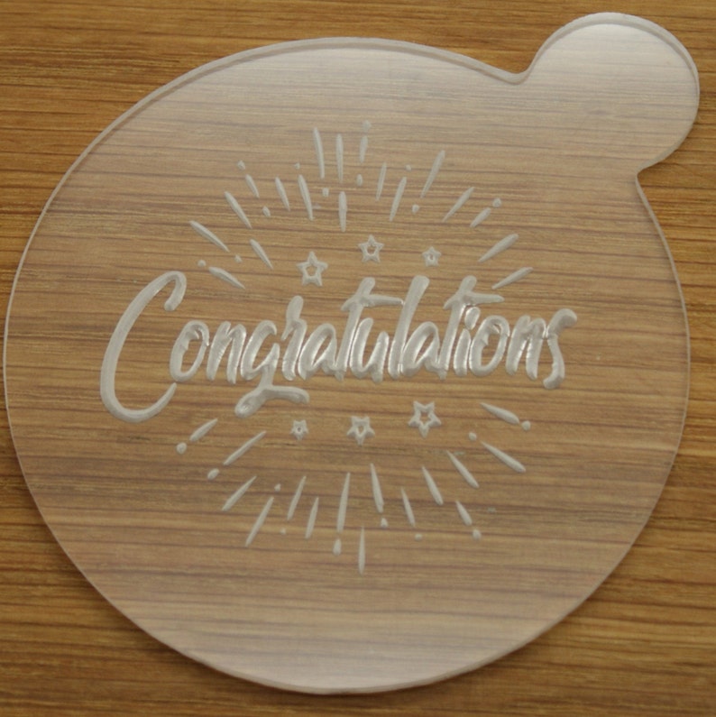 Congratulations Embosser, Fondant Cookies , Debosser Stamp, Fondant ...