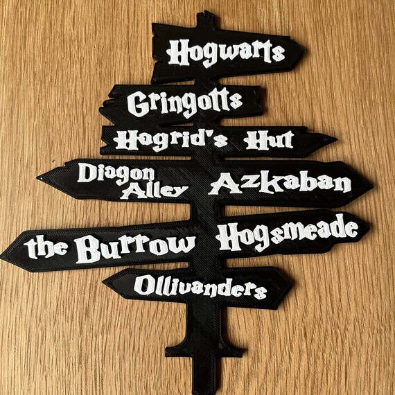 Harry Potter Sign Post Cake Topper Harry Potter Birthday Cake | Etsy