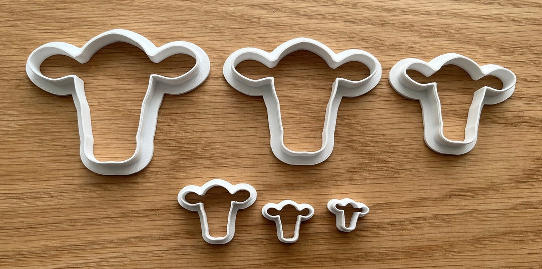 Cow / Cows Head Cookie Cutters for Fondant Cupcakes Cookies Cakesicles ...