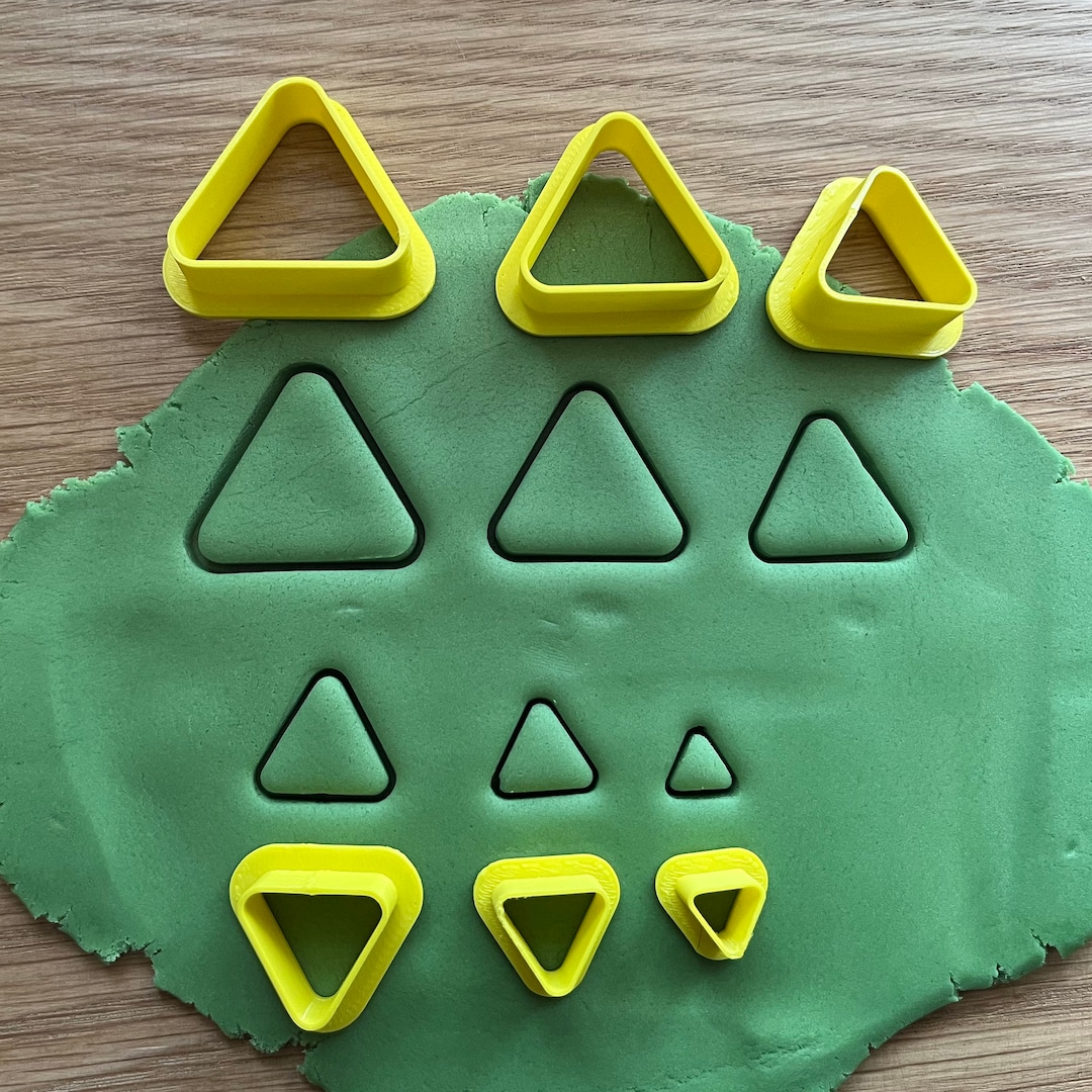 Rounded Triangle Cutters : Used With Polymer Clay Fondant Cupcakes ...