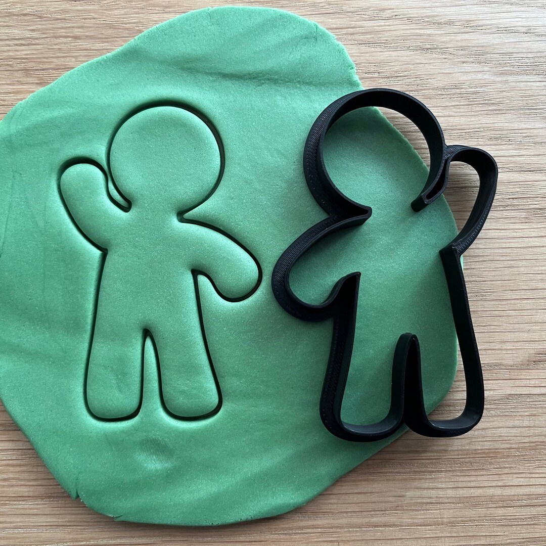 Gingerbread Man Waving Cookie Cutter : for Fondant Cupcakes Cookies ...