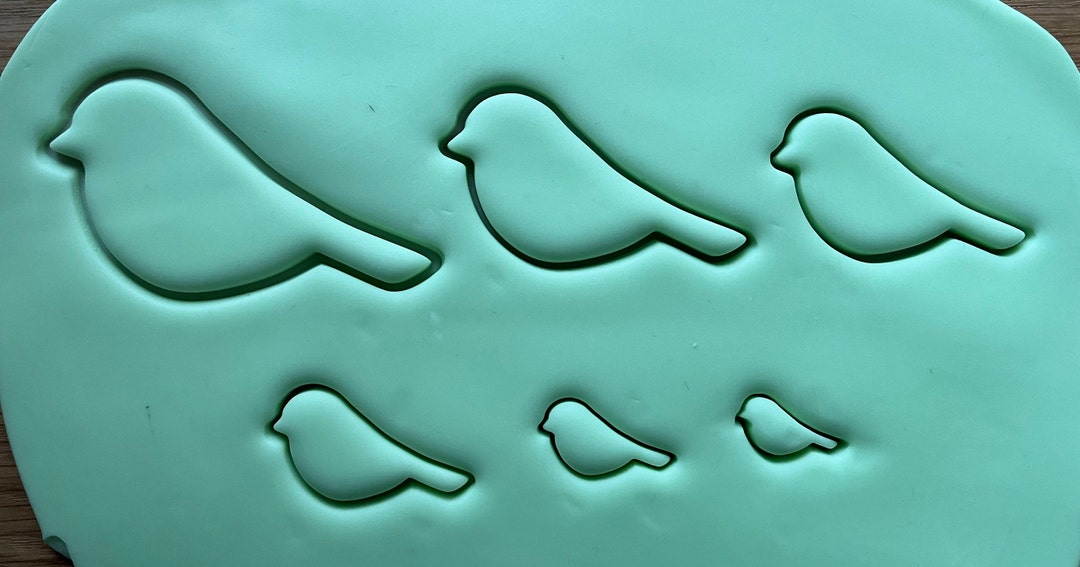 Bird / Robin Cutters; Cookie and Polymer Clay; Use for Fondant Cupcakes ...