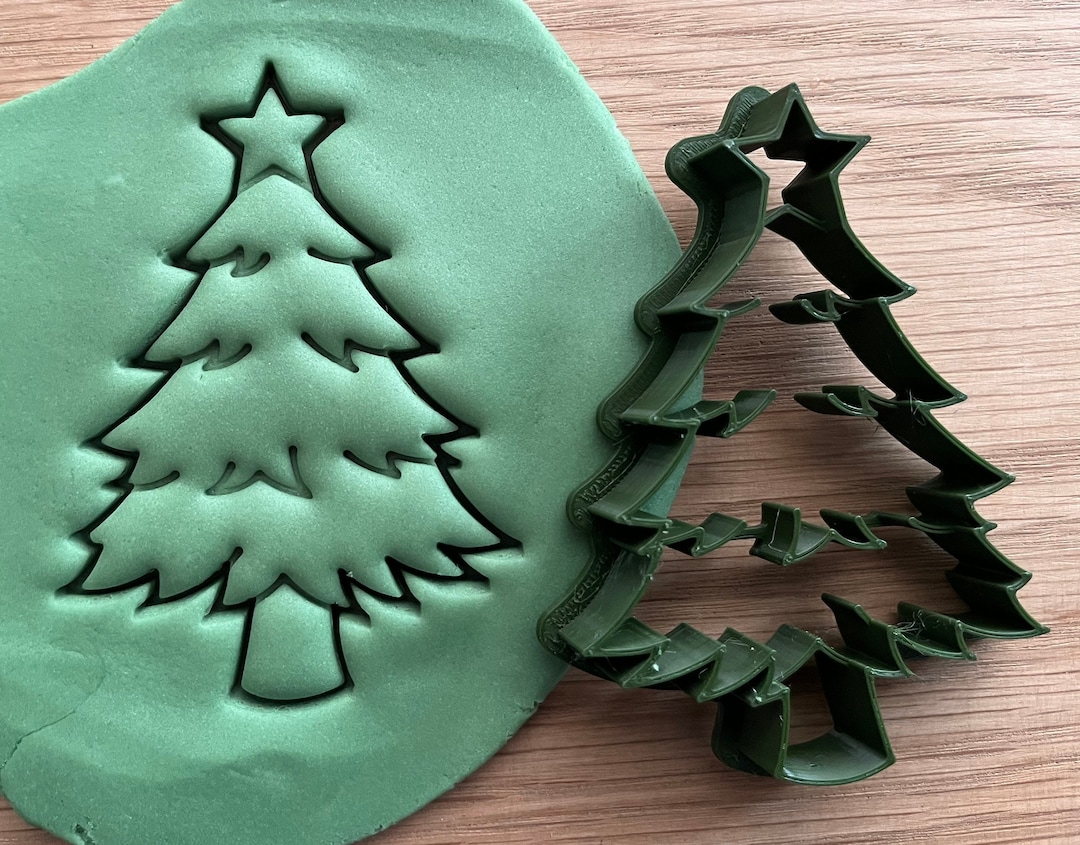 Christmas Tree Cookie Cutter : for Fondant Cupcakes Cookies Cakes Cake Decorating Polymer Clay ...