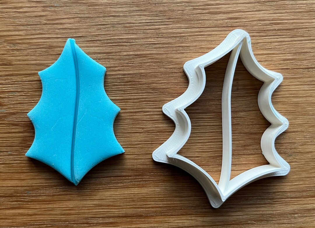 Holly Leaf / Christmas Holly Cutter : for Polymer Clay, Fondant ...