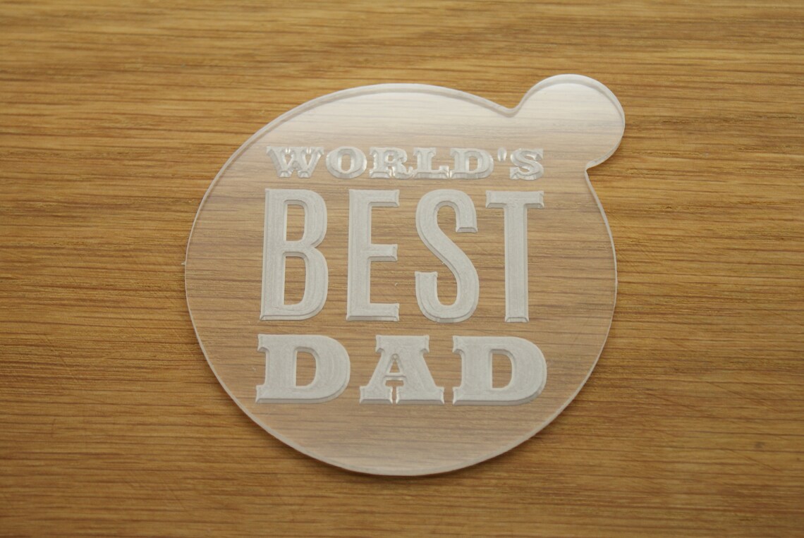 Worlds Best Dad Debossing Stamp for Fondant, Cupcakes and Cookies ...