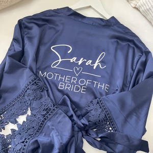 Bridesmaid Robes | Personalised Bride Robe | Powder Blue Robe | Wedding ...