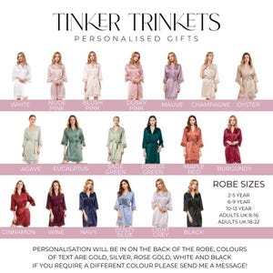 Bridesmaid Robes | Personalised Bride Robe | Powder Blue Robe | Wedding ...