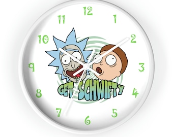 Rick and Morty Wall Clock - Etsy Ireland
