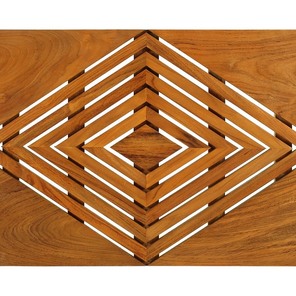 Teak Shower Mat - Etsy