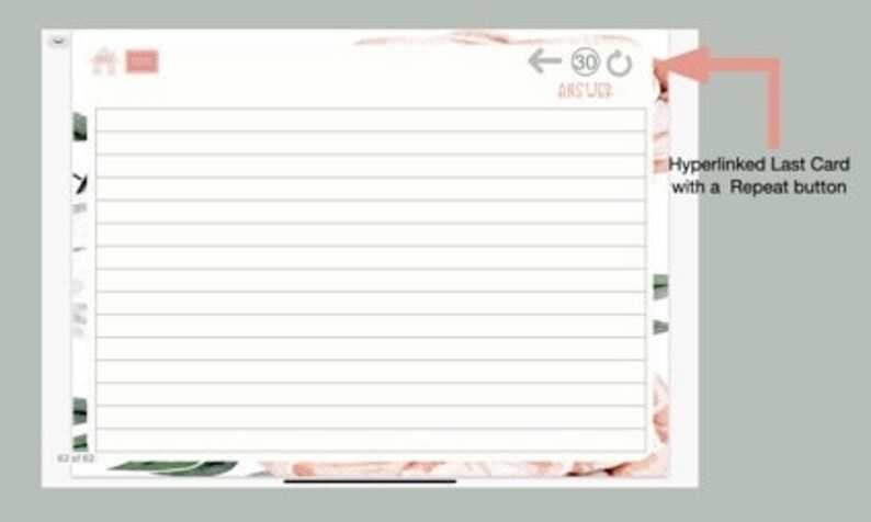Digital Flashcards, Study Cards, Hyperlinked Flashcards for Goodnotes5 ...