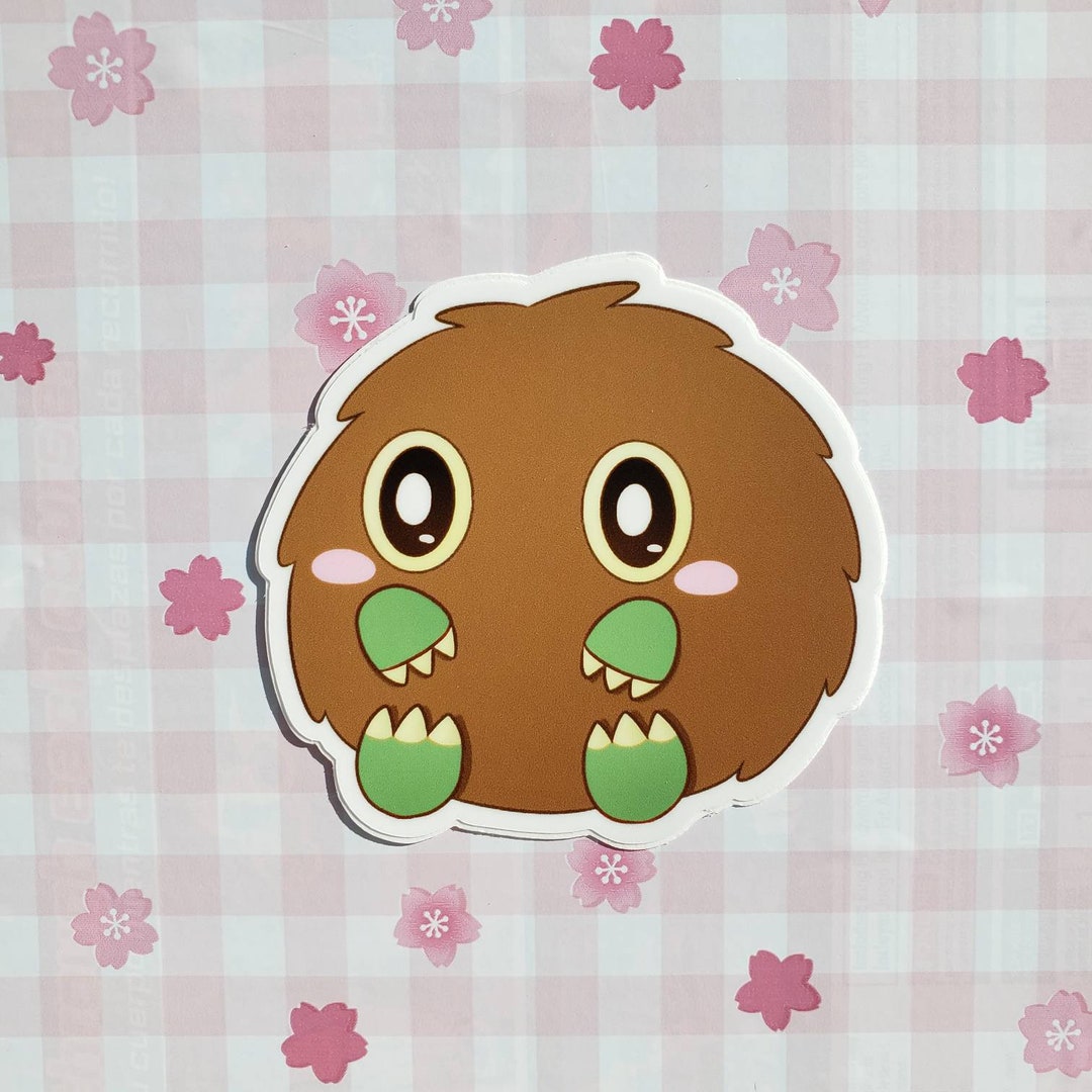 Cute Brown Furball Monster Vinyl Sticker - Etsy