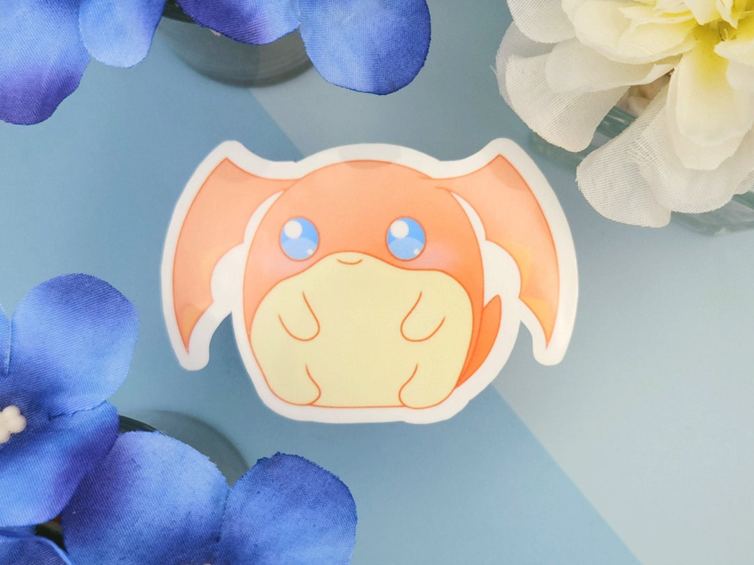Cute Patamon Digital Monster Glossy Vinyl Sticker 3″ - Etsy