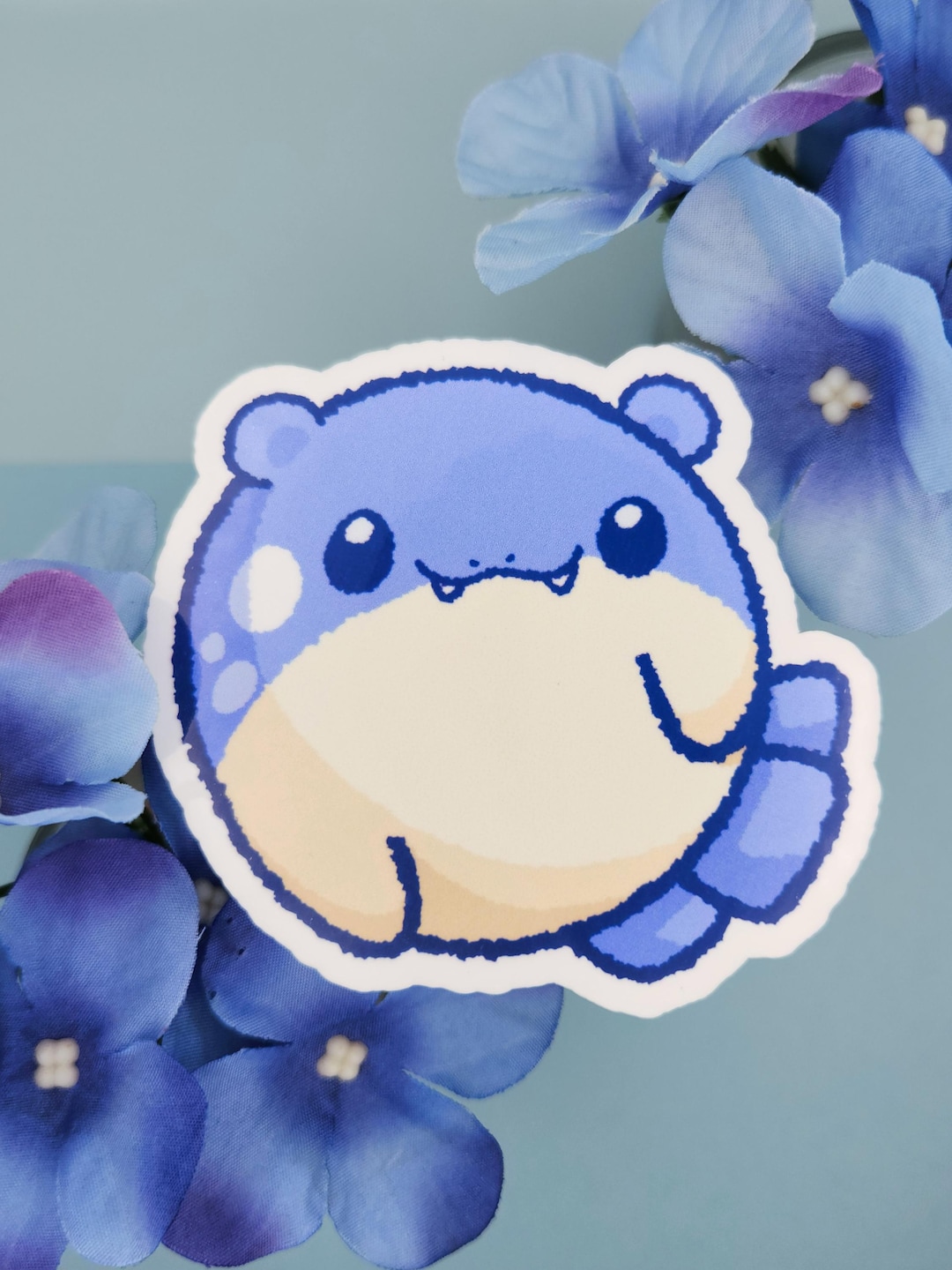 Spheal Round Cute Fluffy Matte Vinyl Sticker 3″ - Etsy