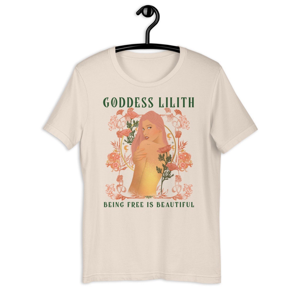 Goddess Lilith Shirt, Art Nouveau, Occult Pagan Witch, Divine Feminine ...