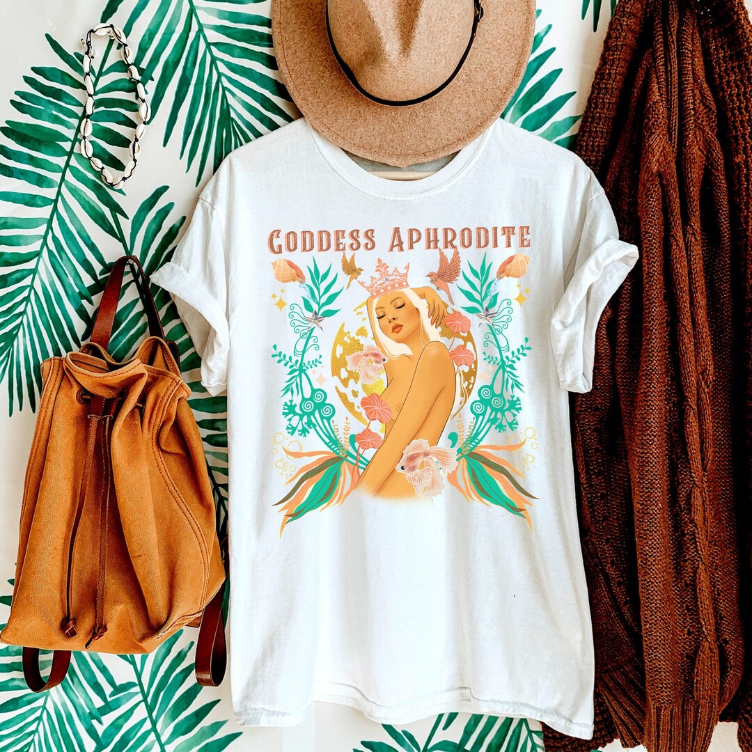 Goddess Aphrodite Shirt, Greek Mythology Goddess, Witchcraft Wiccan ...