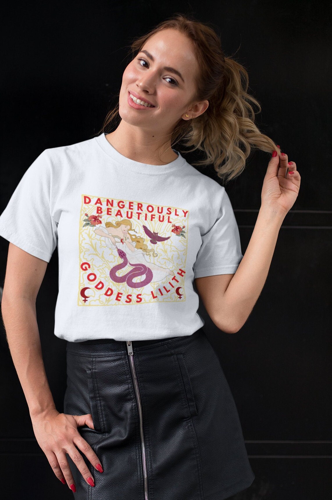 Lilith Shirt, Goddess Lilith T-shirt, Dangerously, Witch Shirt ...