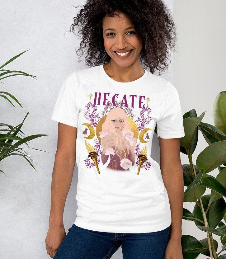 Hecate Shirt, Hekate Triple Moon Tshirt, Mystical Pagan Witch, Wicca ...