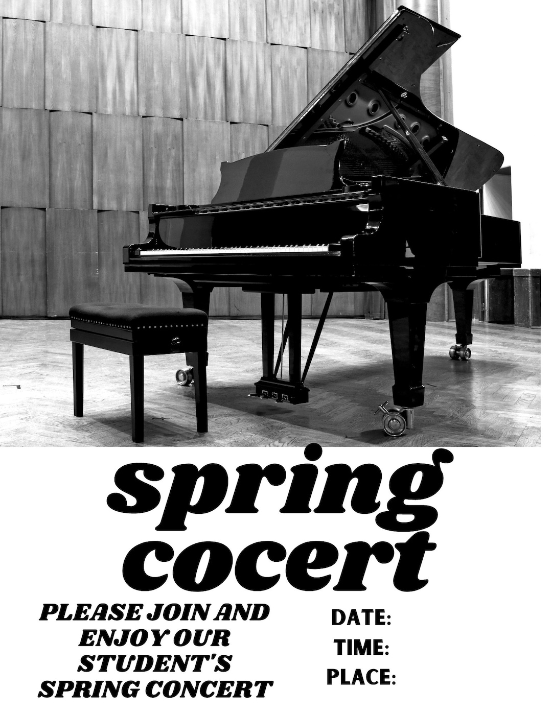 Music Concert Invitation Card - Etsy