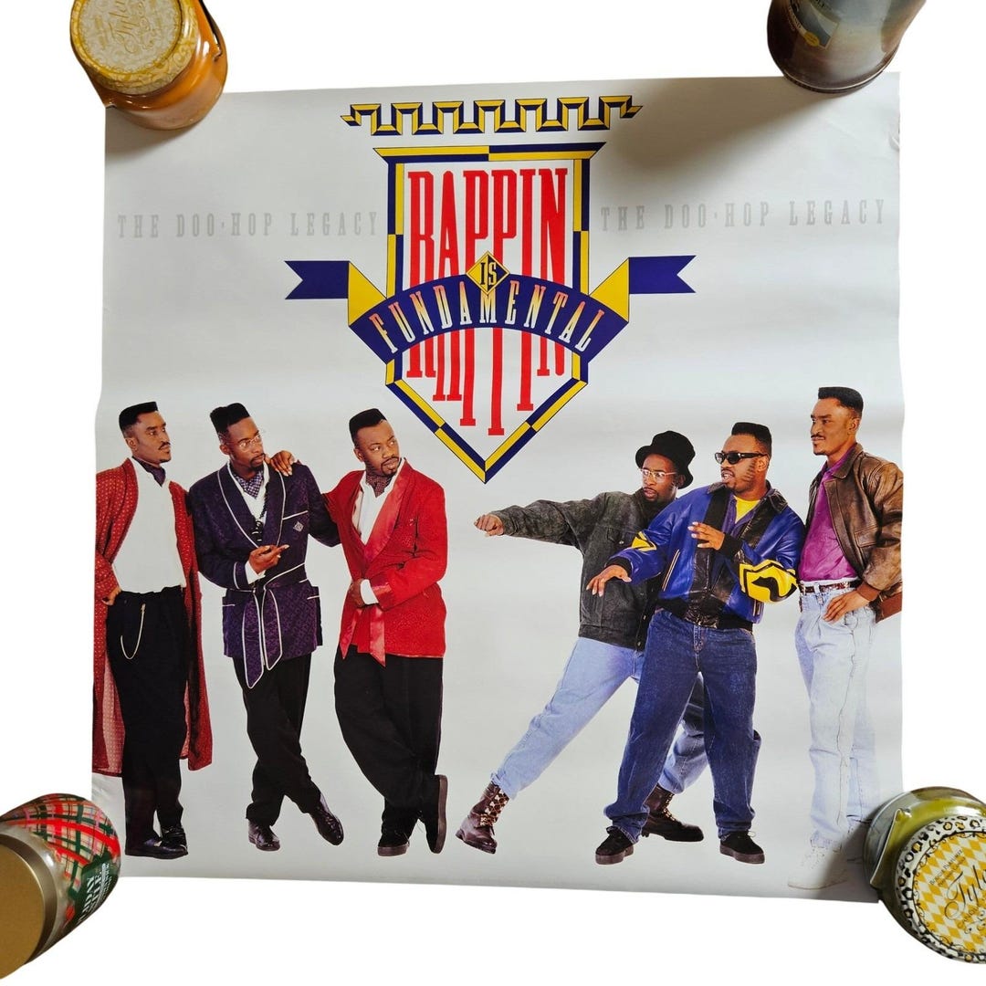 Rappin' is Fundamental Doo-hop Legacy 24x24 VTG 1991 A&M Promo Poster ...