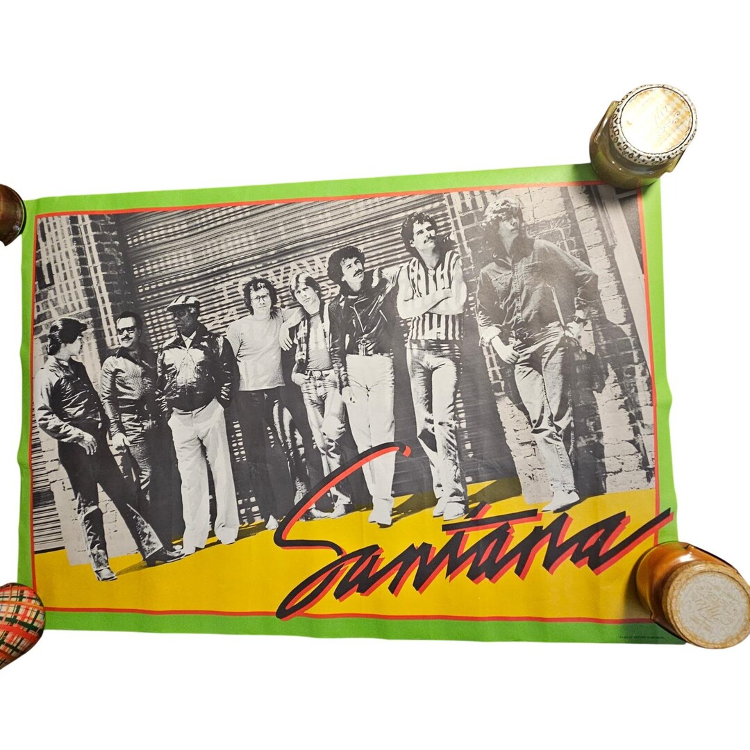 Santana Shango Carlos Santana Vintage 1982 Promo Album Poster 24x35 CBS ...