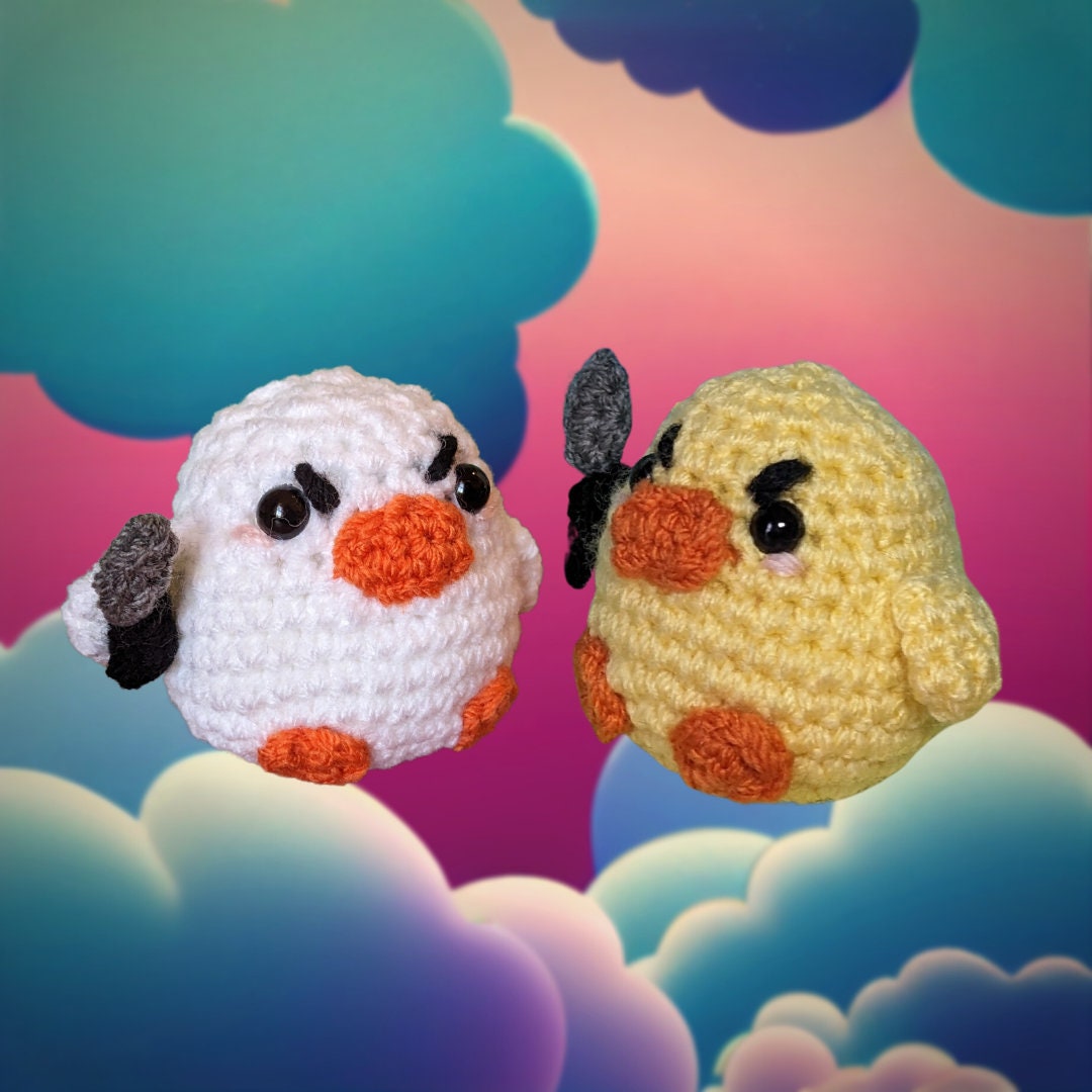 Crochet Duck, Chick, Angry Duck, Crochet Chicken, Amigurumi - Etsy