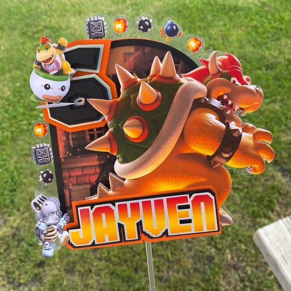 Bowser Cake Topper - Etsy