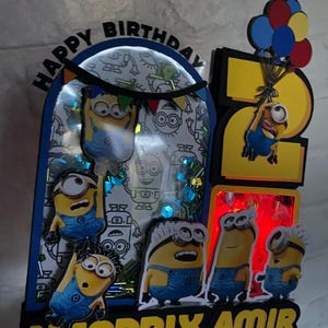 Custom Kids Caketopper, Yellow Mini Buddies, Banana Guys, Birthday ...