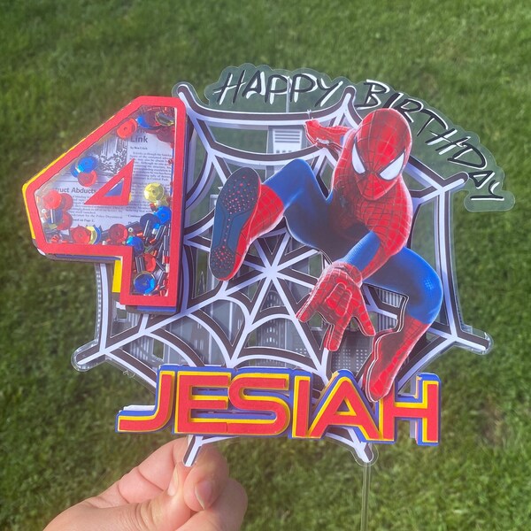 Spiderman Cake Toppers Custom - Etsy