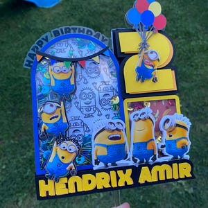 Custom Kids Caketopper, Yellow Mini Buddies, Banana Guys, Birthday ...