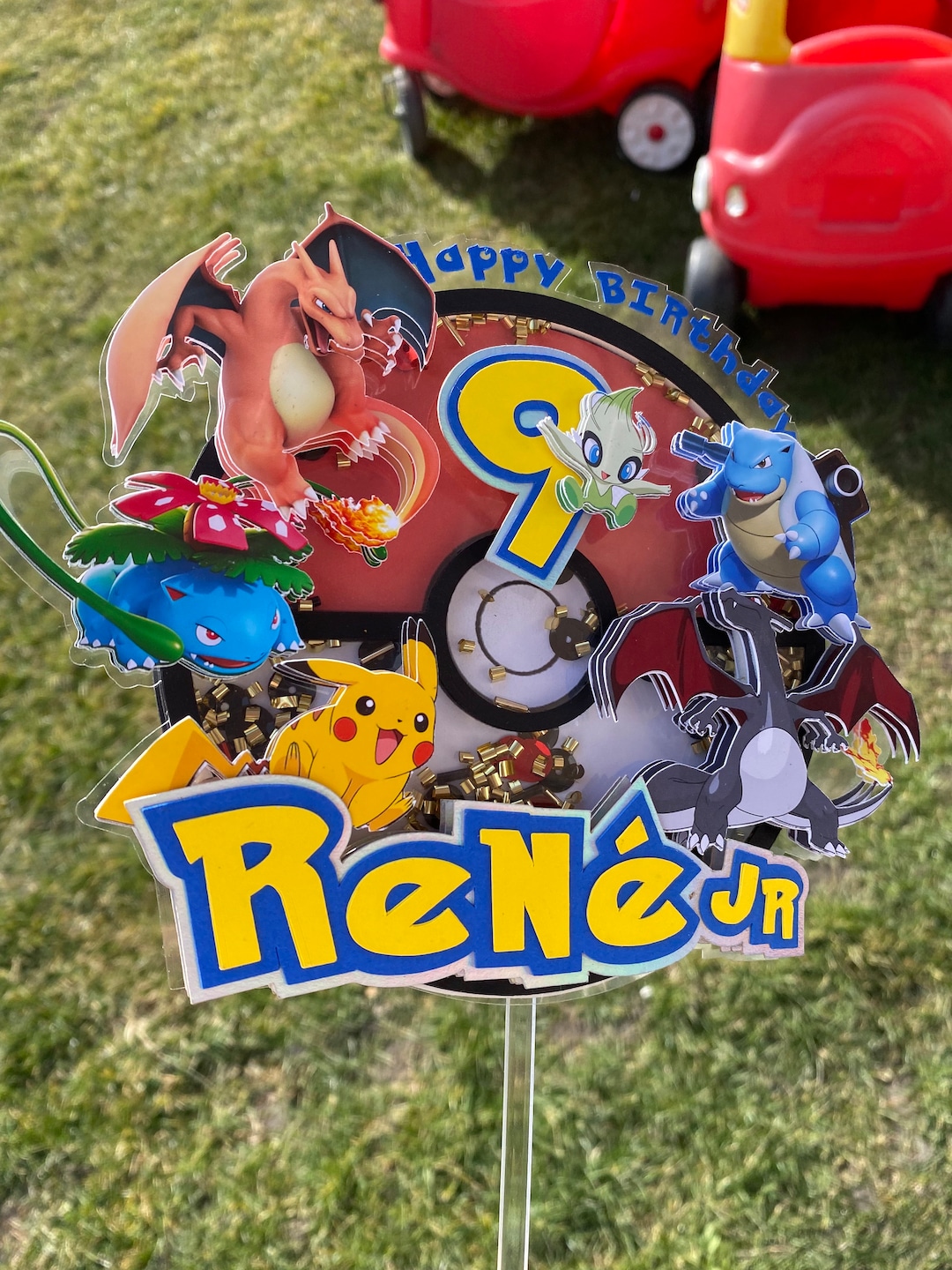 Pokemon Birthday Cake Topper, Kids Cake Topper, Birthday Decoration - Etsy