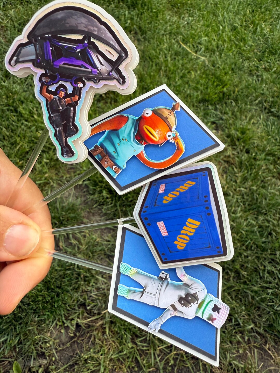 Custom Gamer Birthday Cupcake Toppers, Gamer Dude Birthday, Fort Night ...