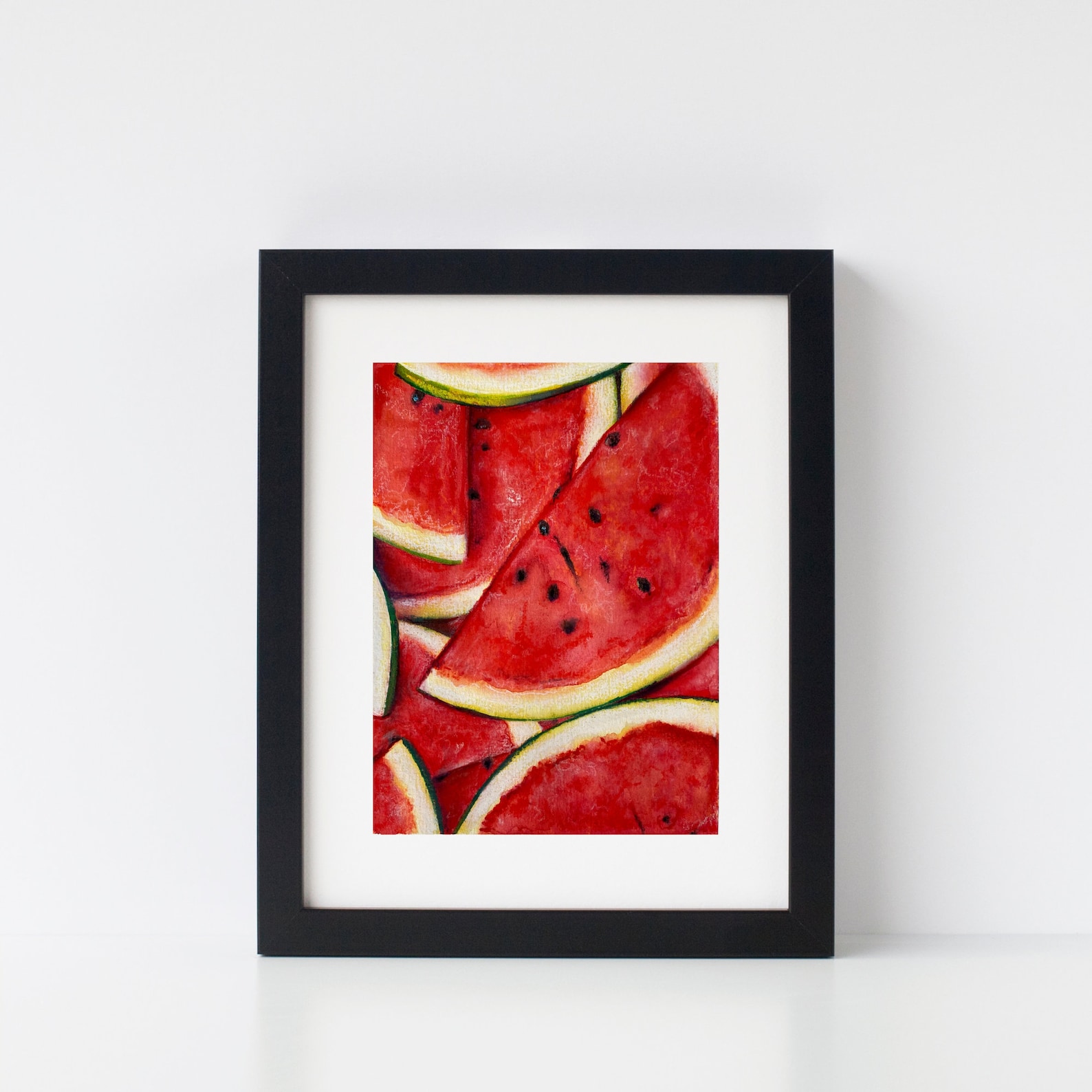 Watermelon Painting Original Painting Watercolour Food Art - Etsy