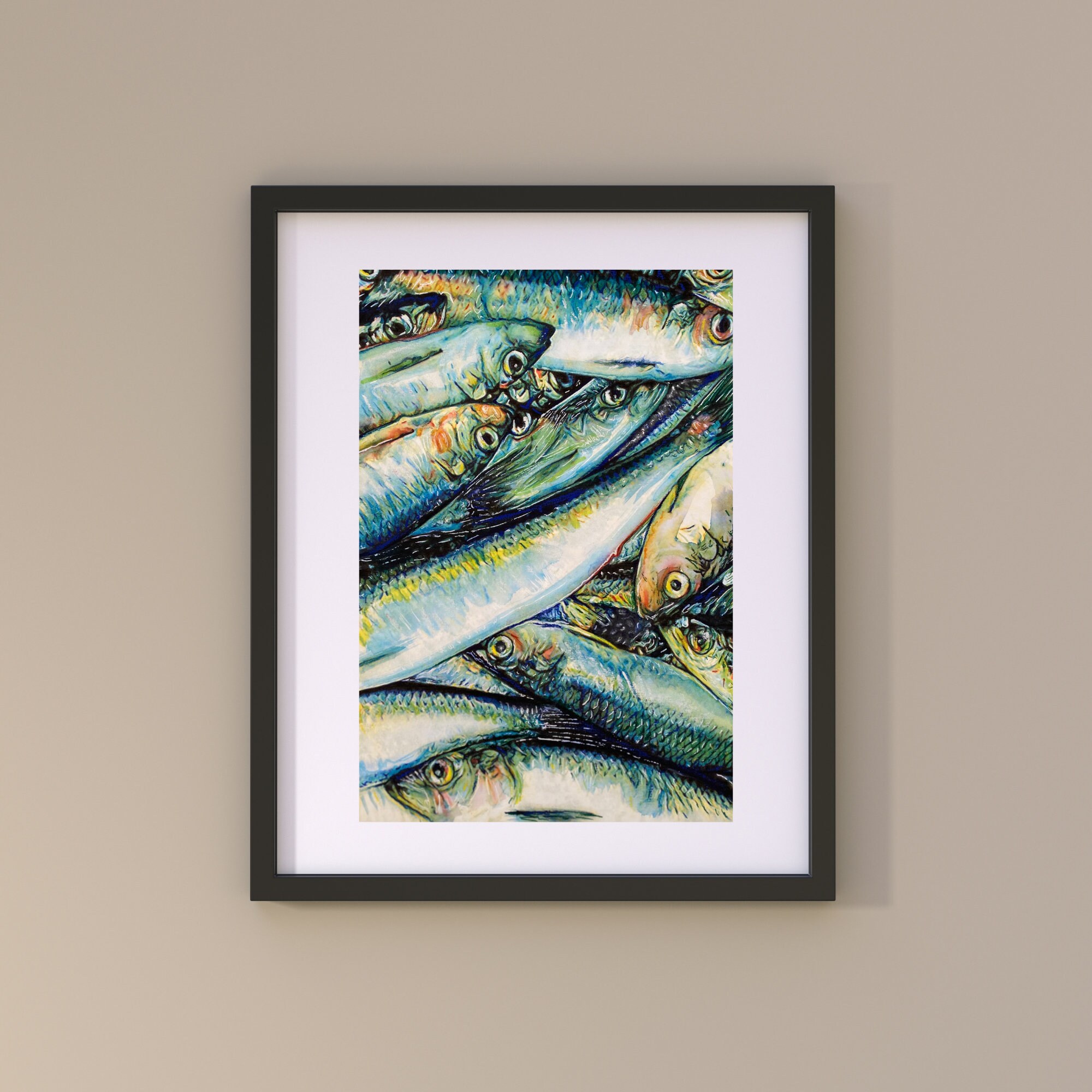 Original Painting Fish Painting Aquatic Art Fish Art Sea - Etsy