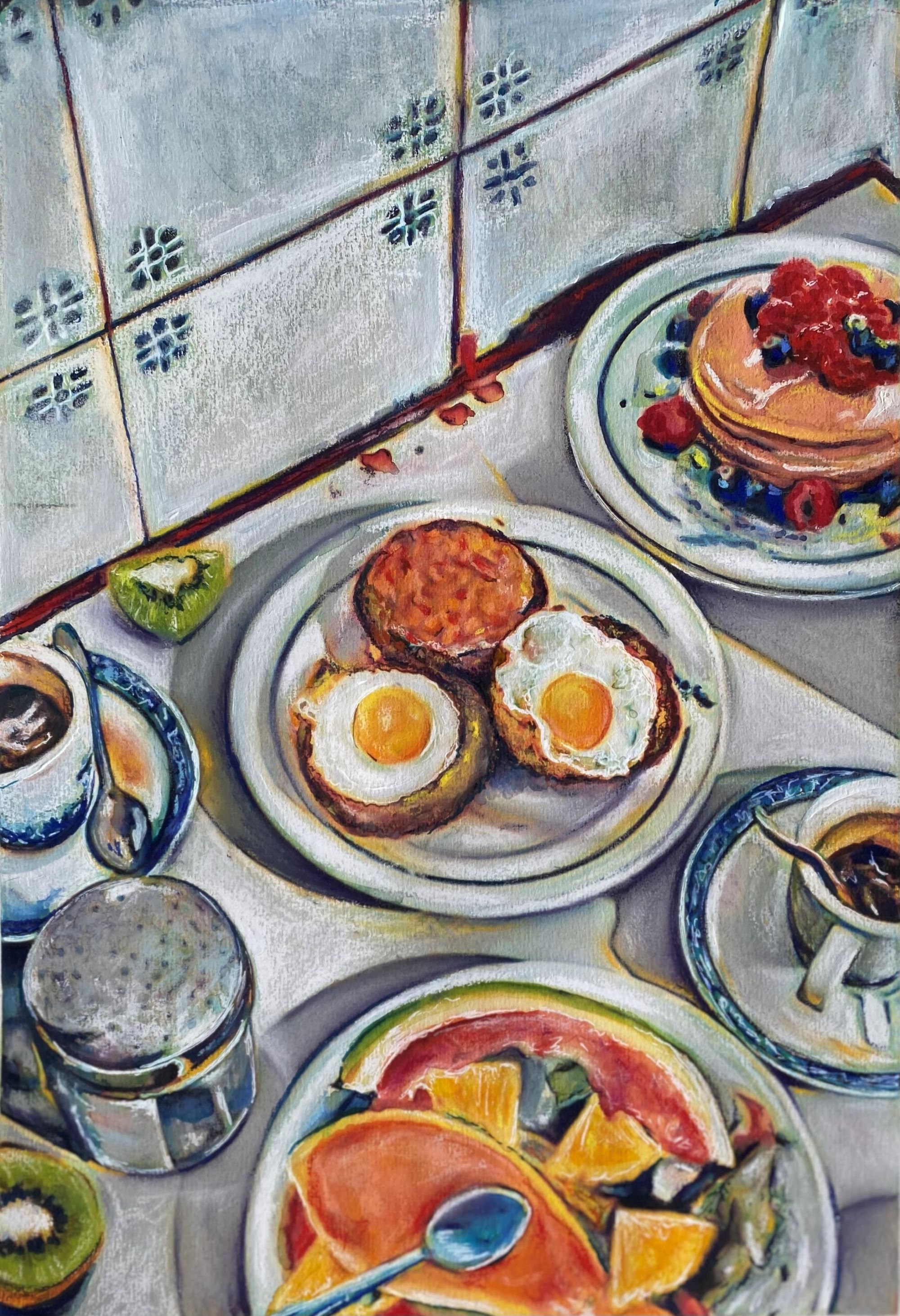 Realistic Food Paintings