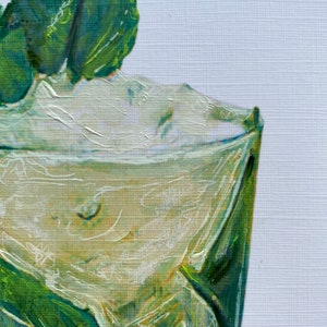 Original Detailed Mojito Painting, Perfect Decor for Bars and Kitchens ...