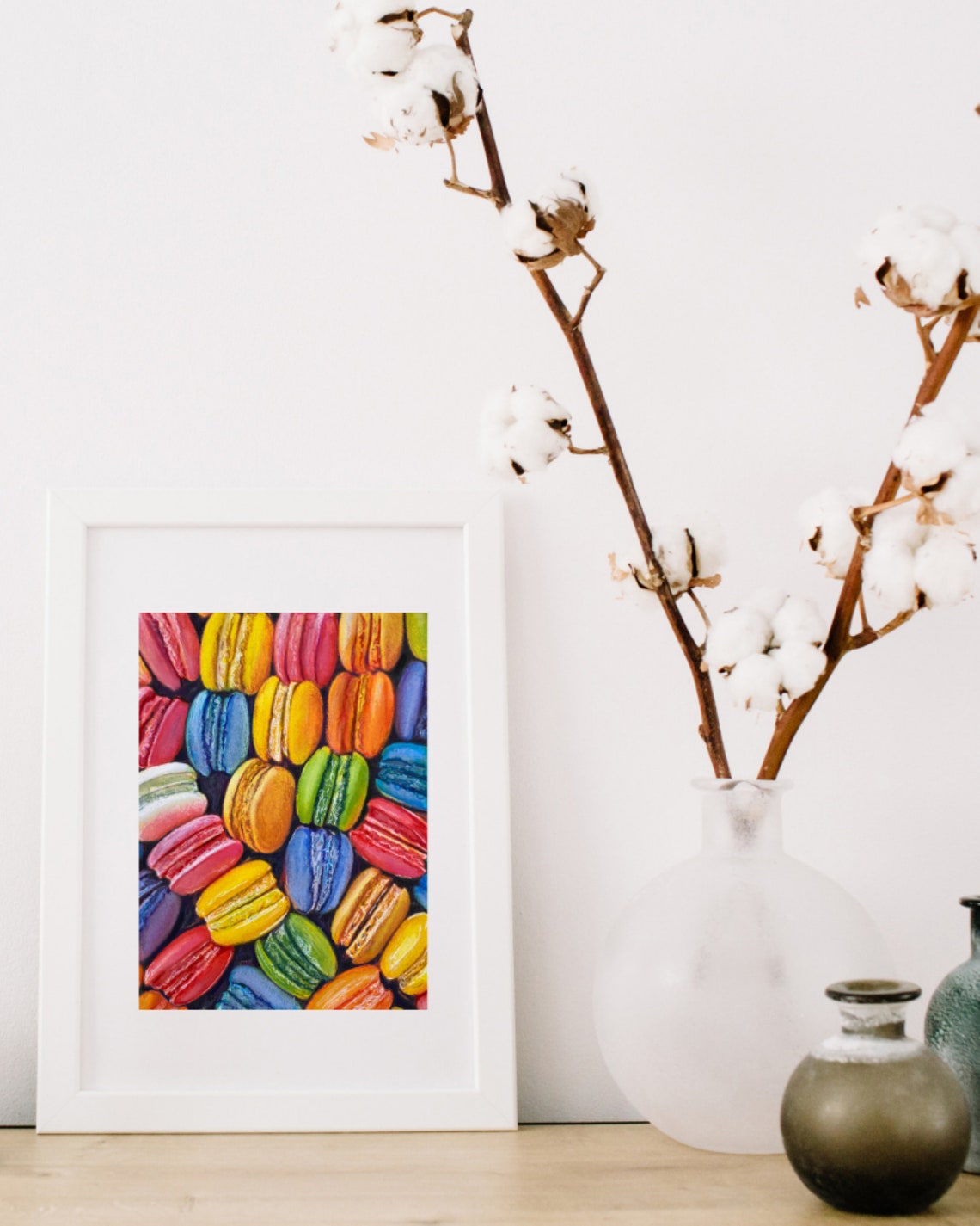 Macarons original painting watercolour food art dessert | Etsy