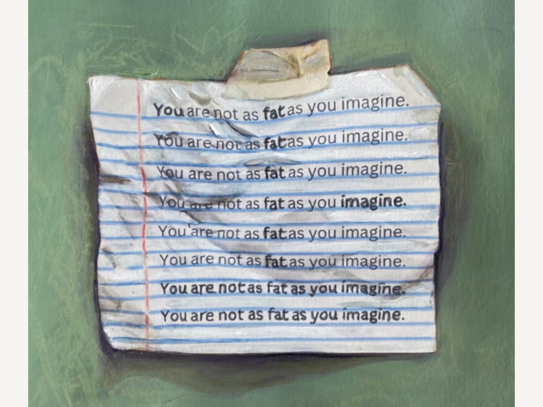 Positive Affirmation Painting, Original Figurative Quote Art With ...