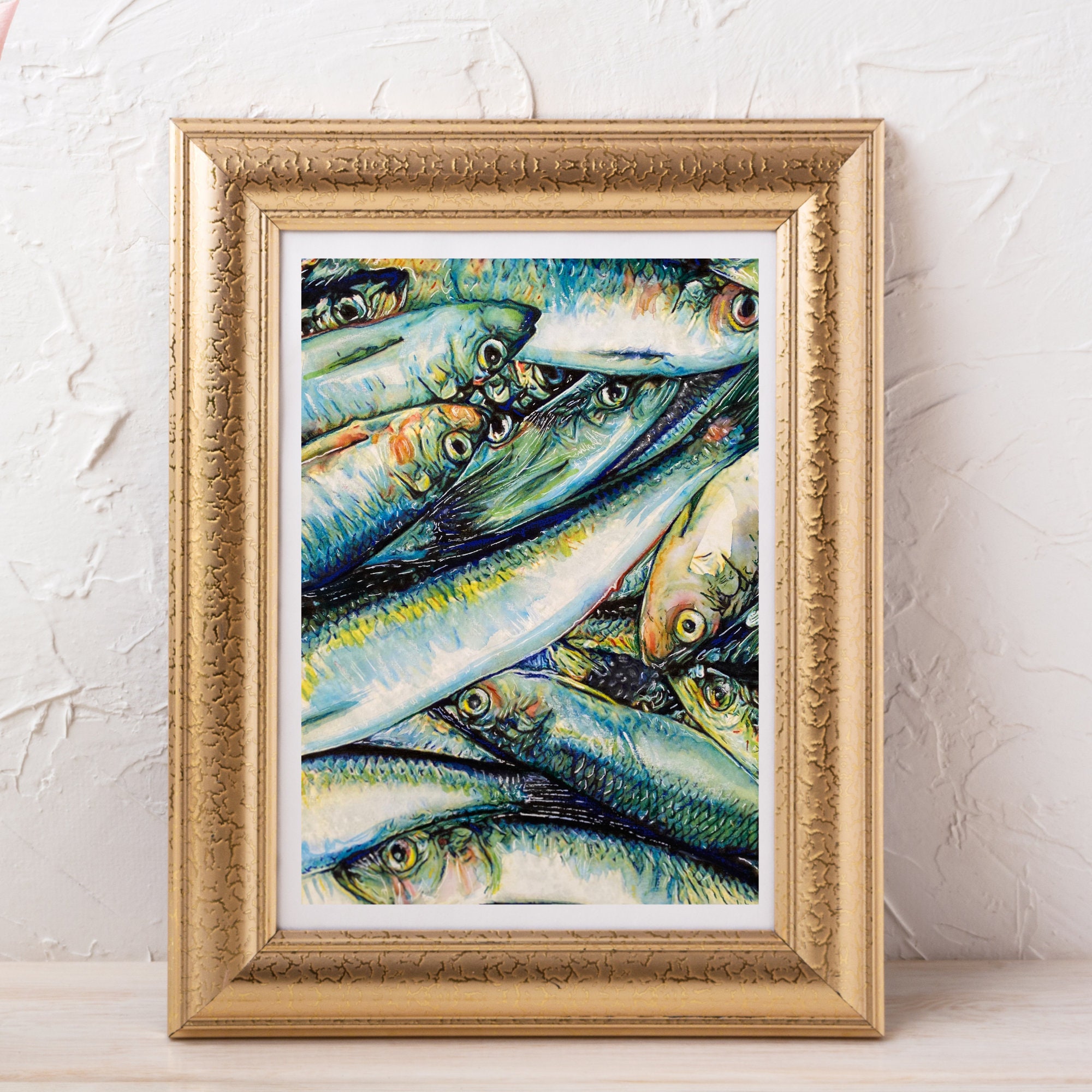 Original Painting Fish Painting Aquatic Art Fish Art Sea | Etsy