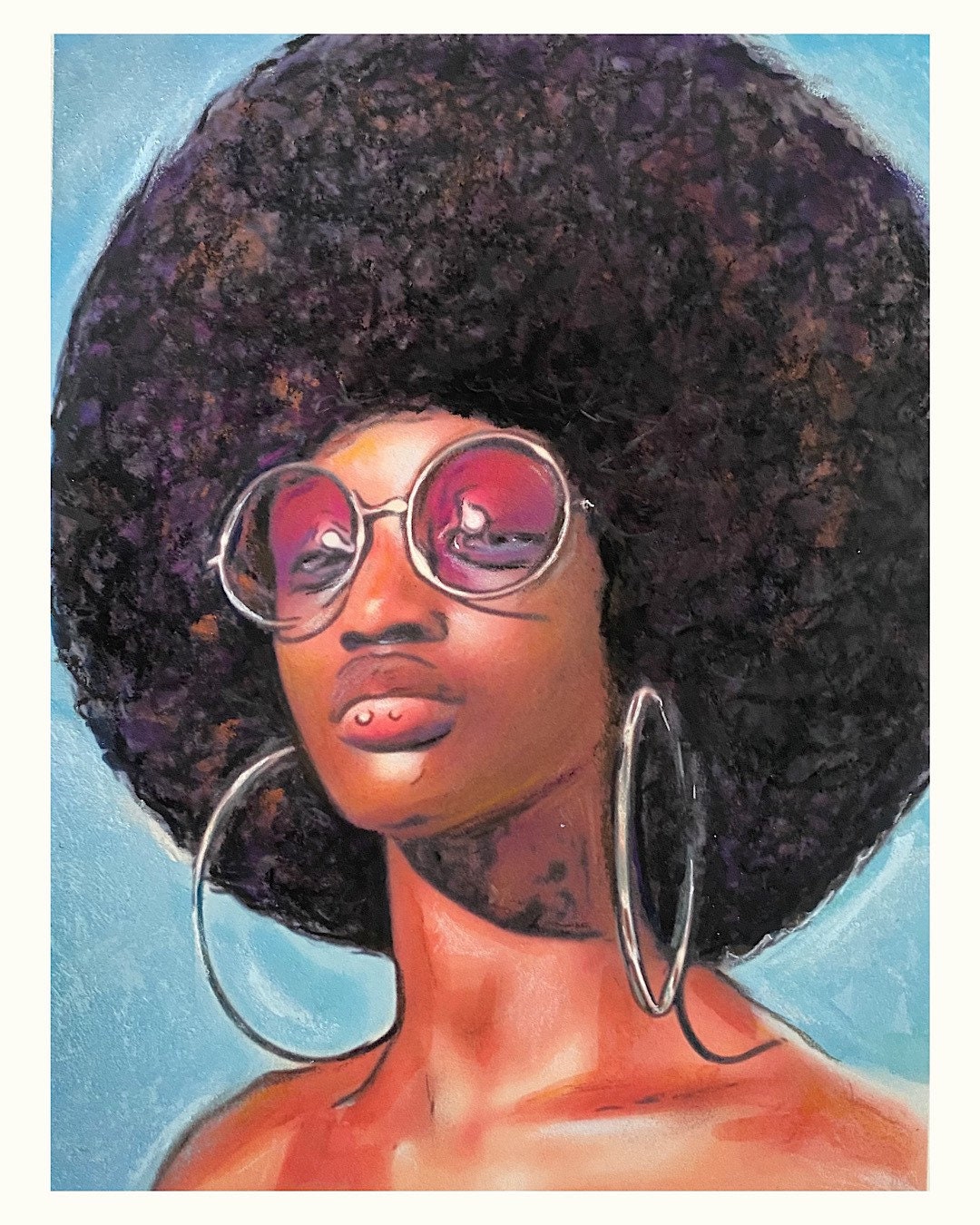 African Woman Black Woman Art Original Painting Afro Black - Etsy