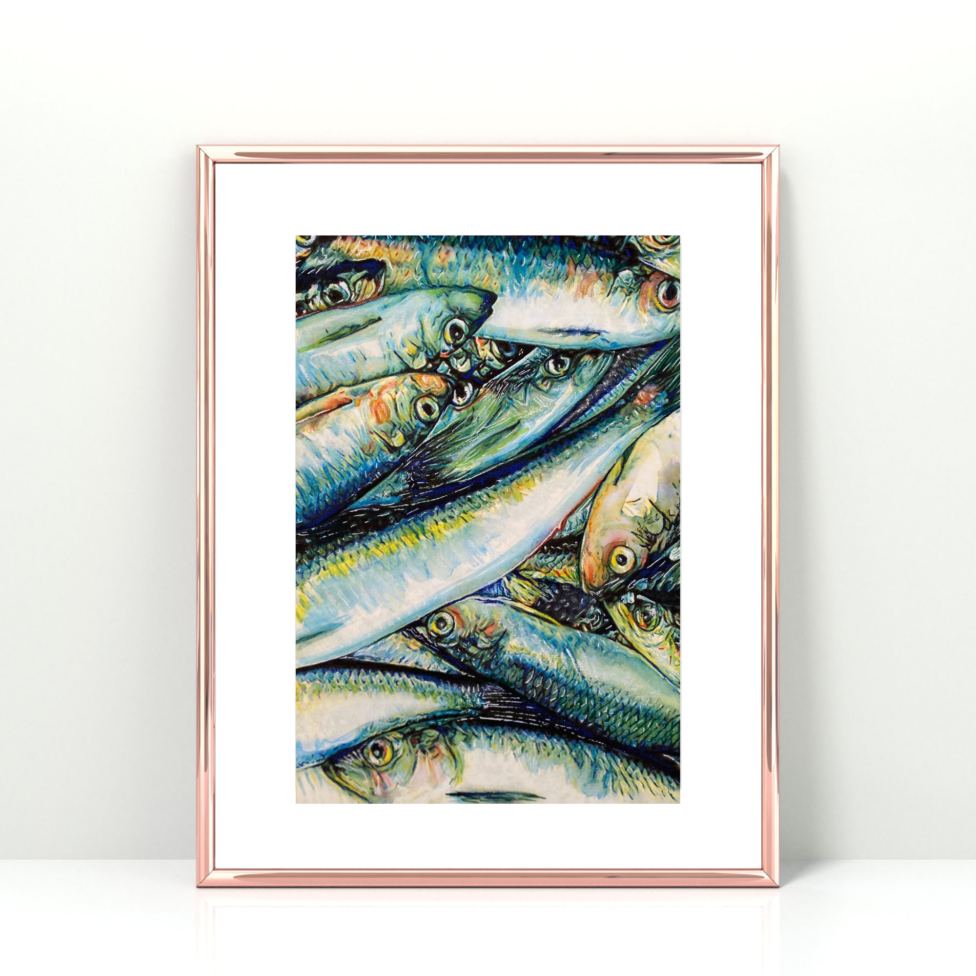 Original Painting Fish Painting Aquatic Art Fish Art Sea - Etsy