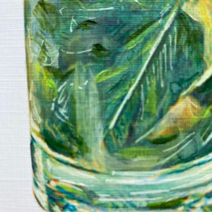 Original Detailed Mojito Painting, Perfect Decor for Bars and Kitchens ...