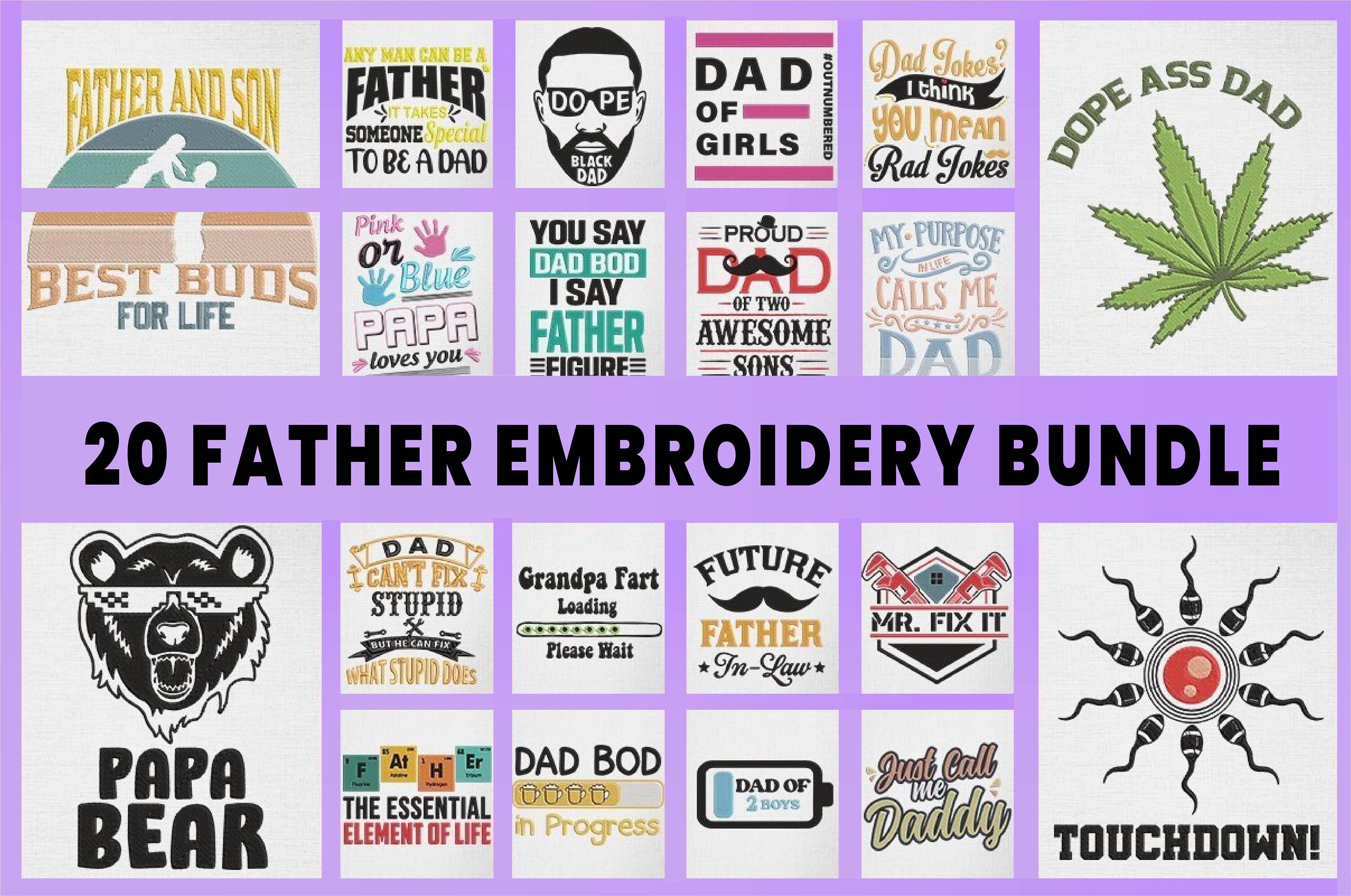 Embroidery Design, 20 Father Embroidery Design, Embroidery Design ...