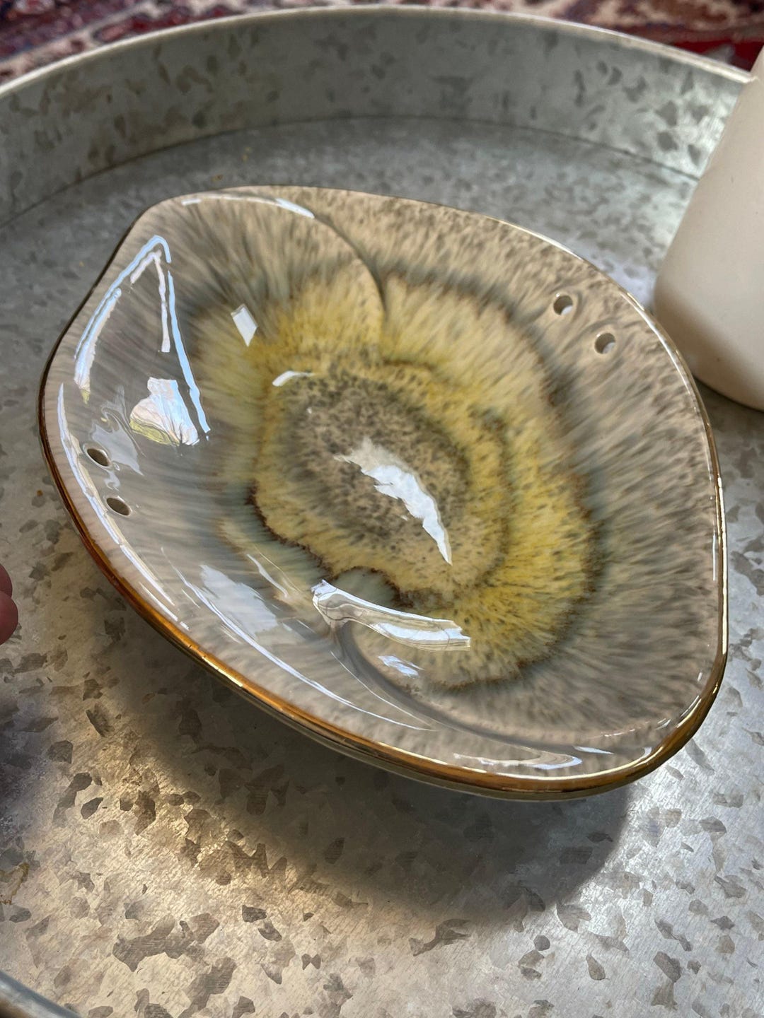 Vintage, Jamba Keramik Drip Glaze Decorative Art Plate/bowl/wall ...