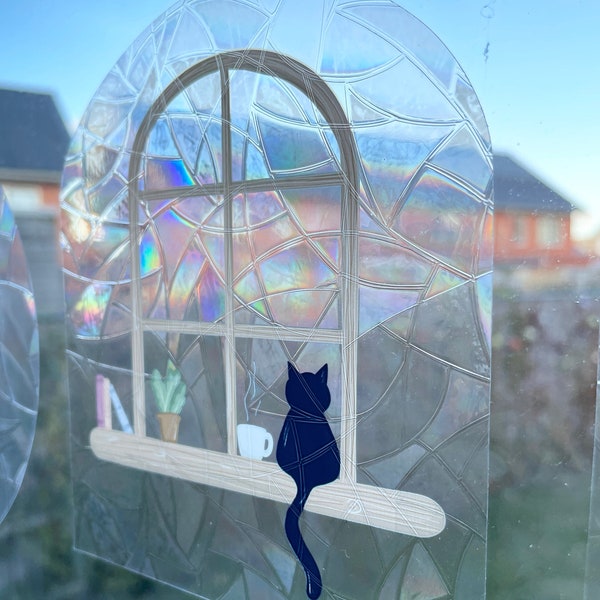 Rainbow Suncatcher Sticker - Etsy