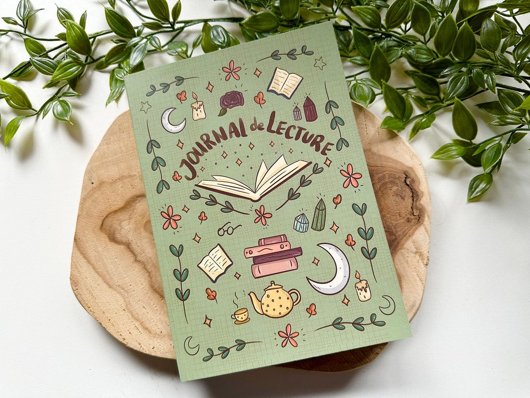 FRENCH VERSION! Reading Journal Green | Book Journal | 100 Books | Book ...