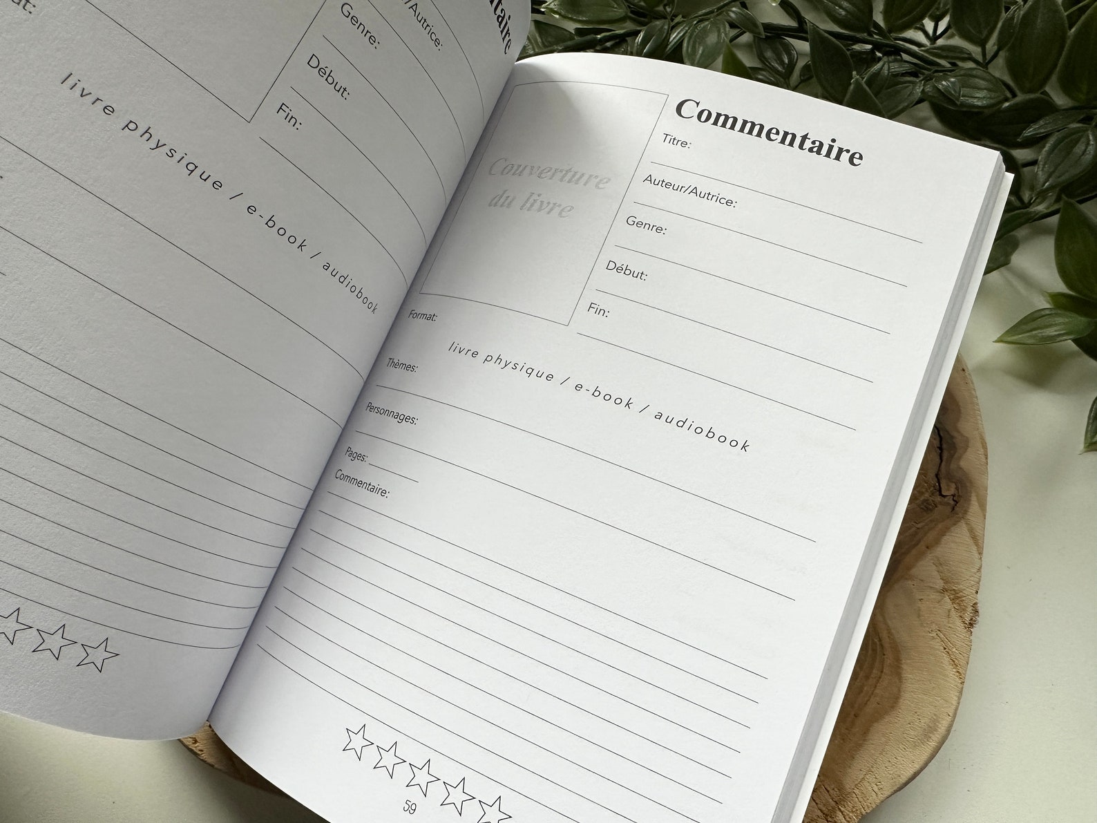 FRENCH VERSION! Reading Journal Green | Book Journal | 100 Books | Book ...