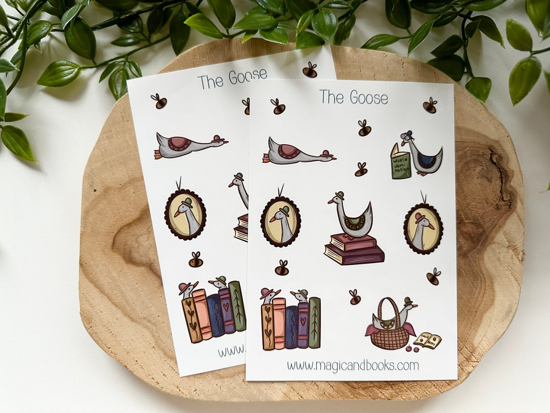 The Goose Sticker Sheet Cute Glossy Geese Cottage Core - Etsy