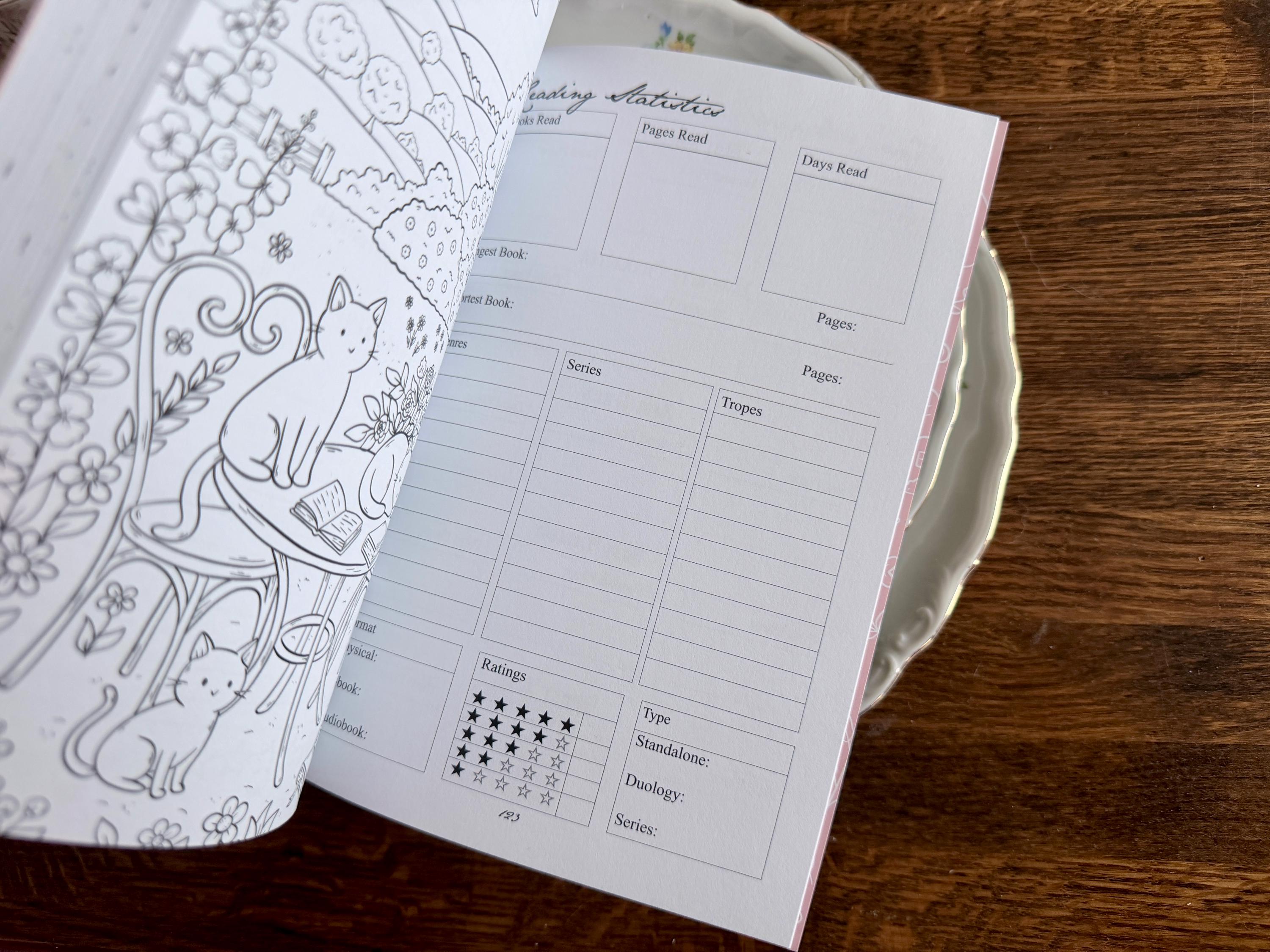 Reading Journal Jane Austen's Cottage Core | Book Journal | 100 Books ...