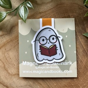 Reading Ghost Magnetic Bookmark | Bookish | Reading | Halloween ...