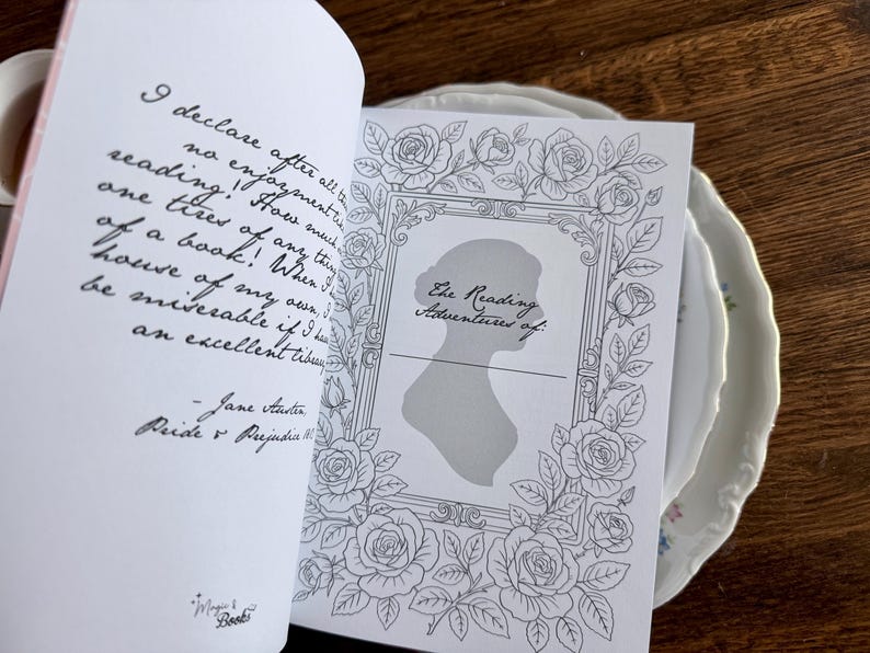 Reading Journal Jane Austen's Cottage Core | Book Journal | 100 Books ...